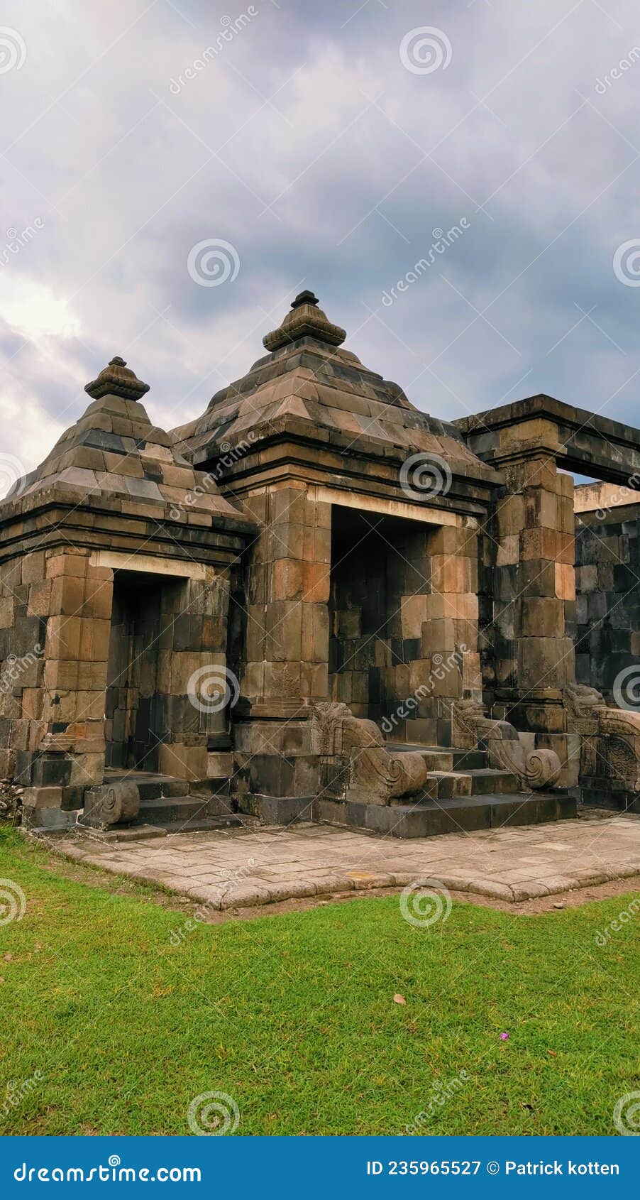 Temple Architecture Wood Terrain Column Monument Stock Image - Image of ...