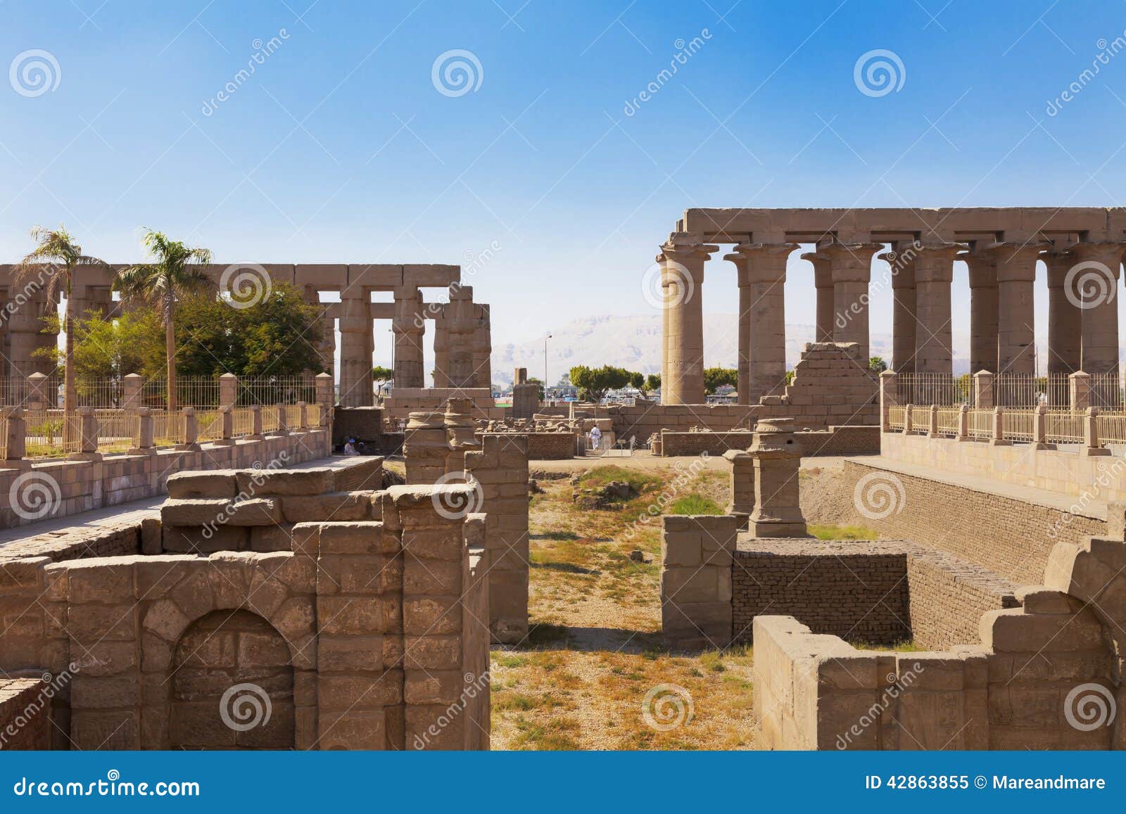 Temple in Aswan stock image. Image of archway, landmark - 42863855