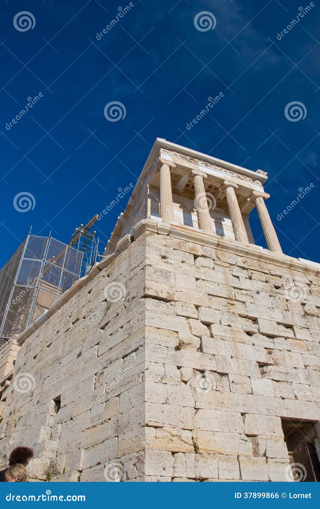 The Temple of Athena Nike on August ,2013. Athens, Greece. Stock Photo ...