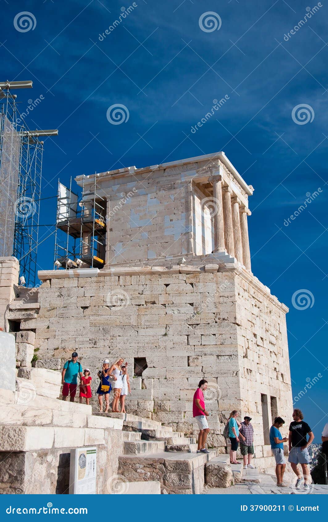 Athena Nike Temple On Acropolis, Greece, Landmark Of Athens. Scenic ... Athena Nike Temple On Acropolis, Greece, Landmark Of Athens. Scenic ...