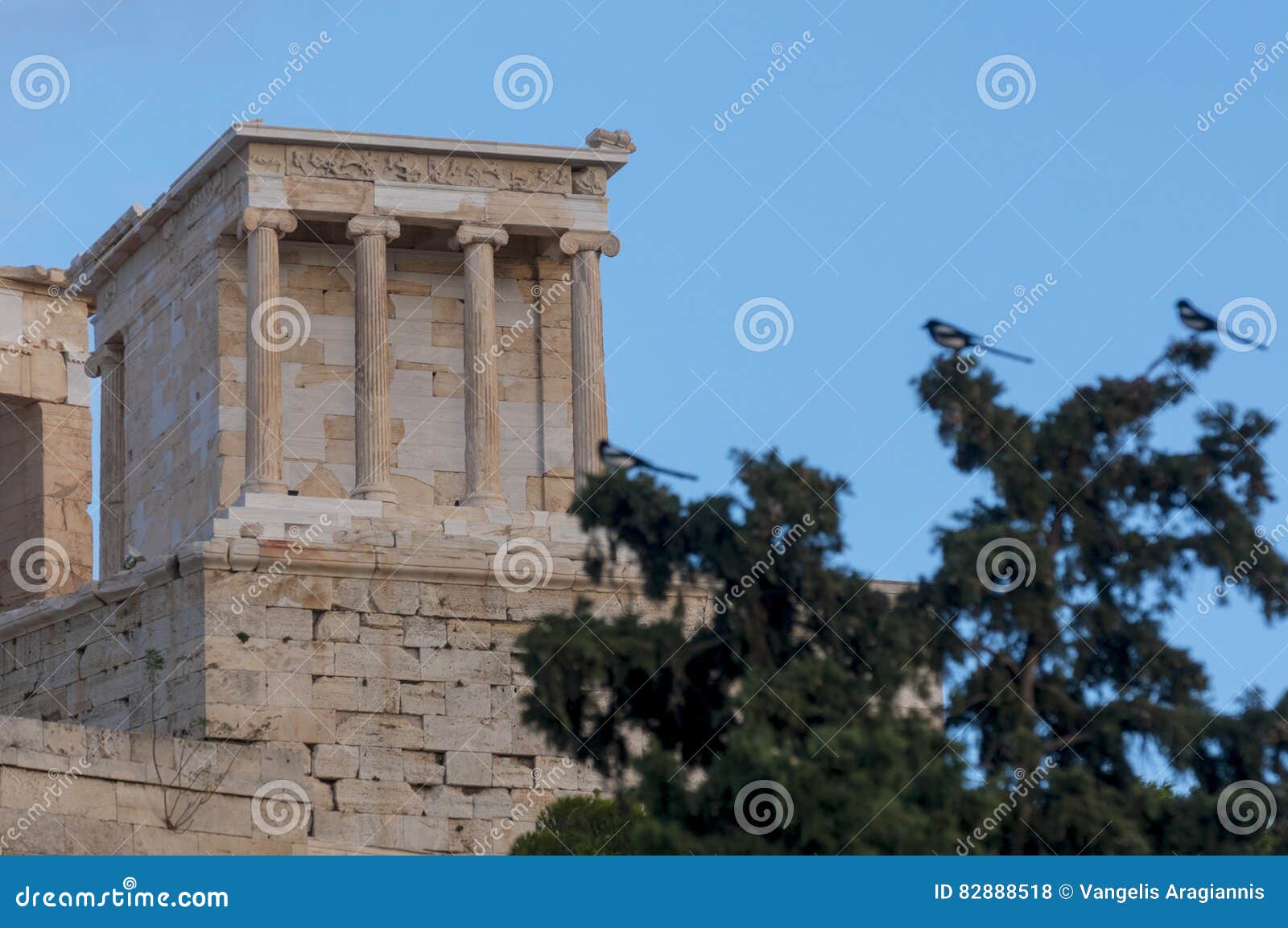 Temple of athena nike stock photo. Image of propyla, historical - 82888518
