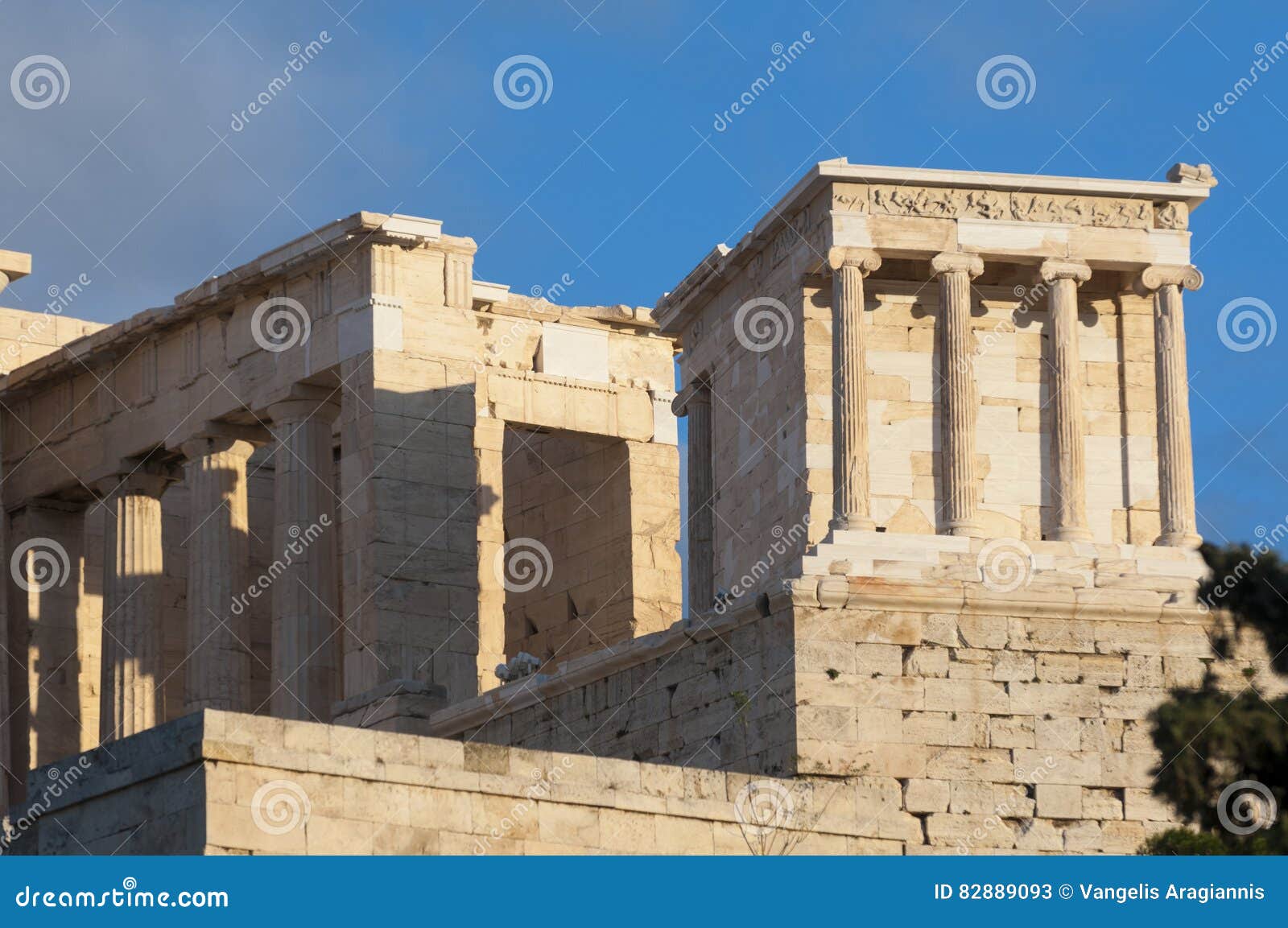 Temple of athena nike stock image. Image of tourism, propyla - 82889093
