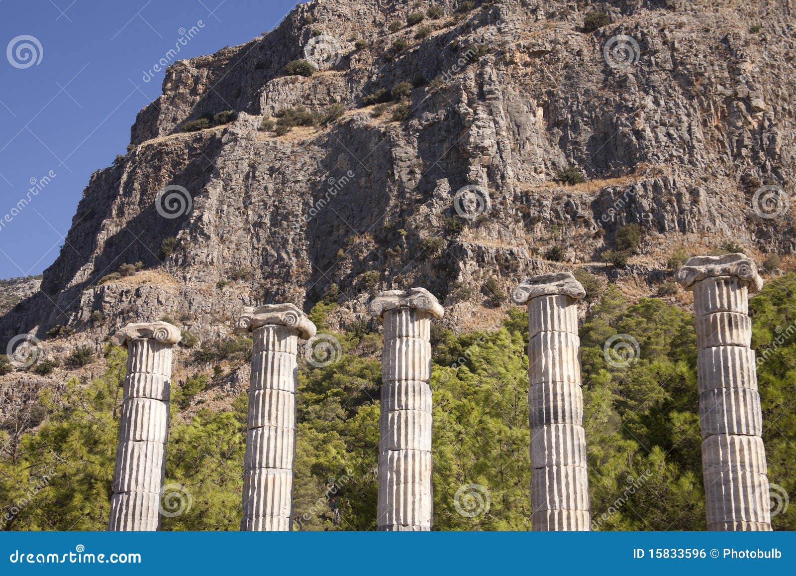 Temple of Athena at Priene, Turkey Stock Photo - Image of temple ...