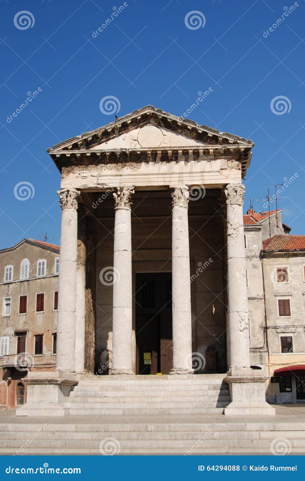 Temple of Augustus stock photo. Image of roman, antique - 64294088