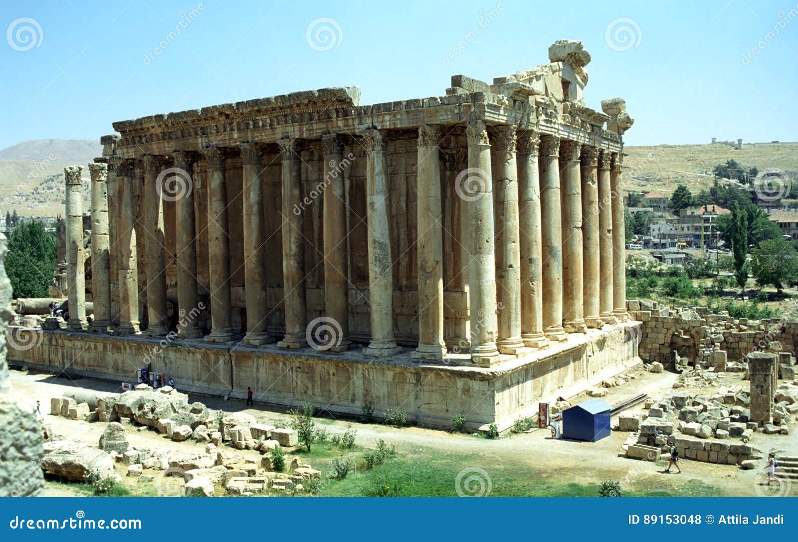 Temple of Bacchus, Baalbek, Lebanon Editorial Stock Photo - Image of ...