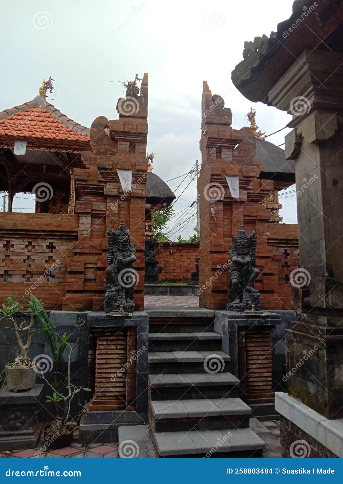 Temple Bali Family stock photo. Image of family, shrine - 258803484