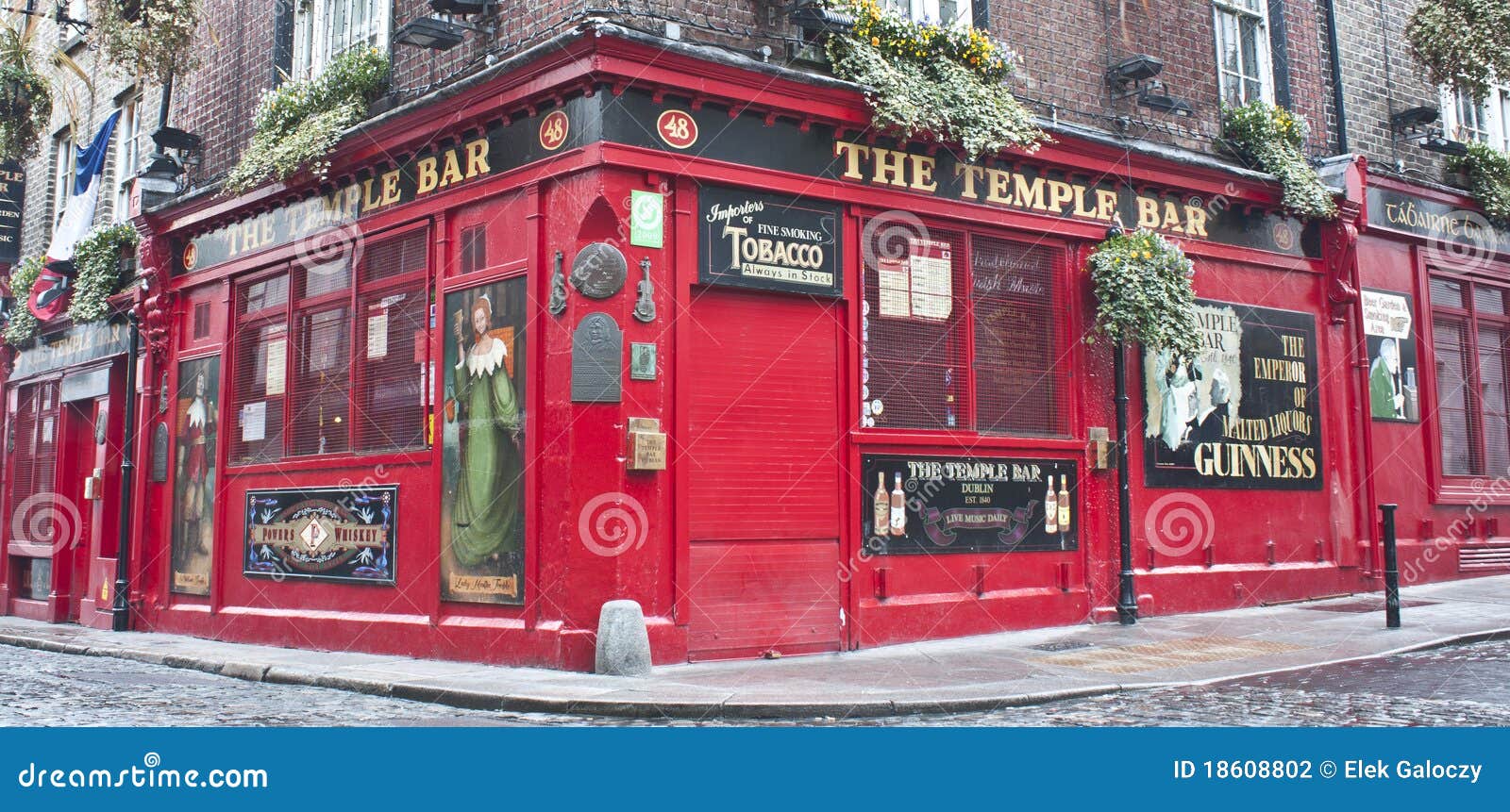 Temple Bar editorial photography. Image of street, temple - 18608802