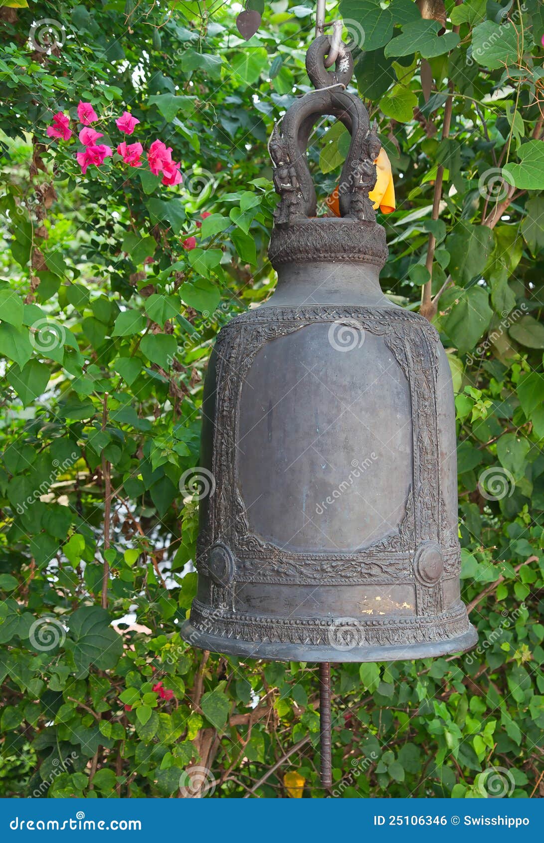 Temple bell stock photo. Image of declaration, gold, bell - 25106346