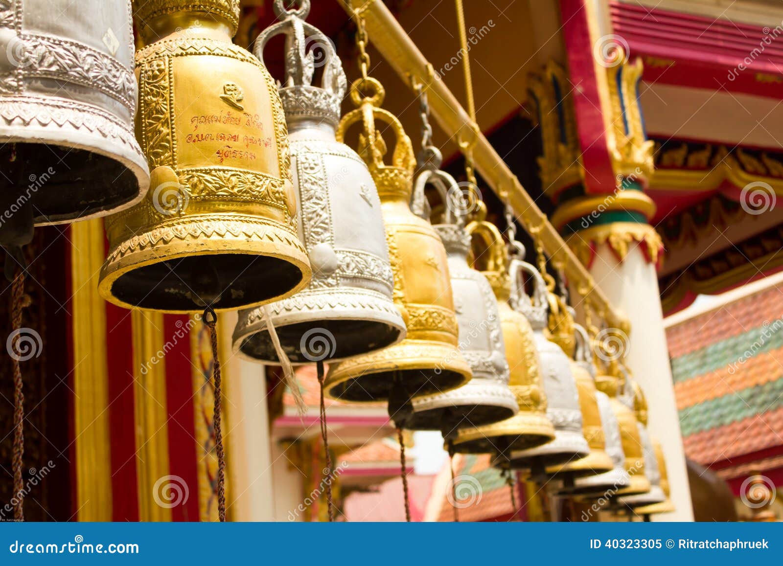 Temple bell stock image. Image of design, creativity - 40323305