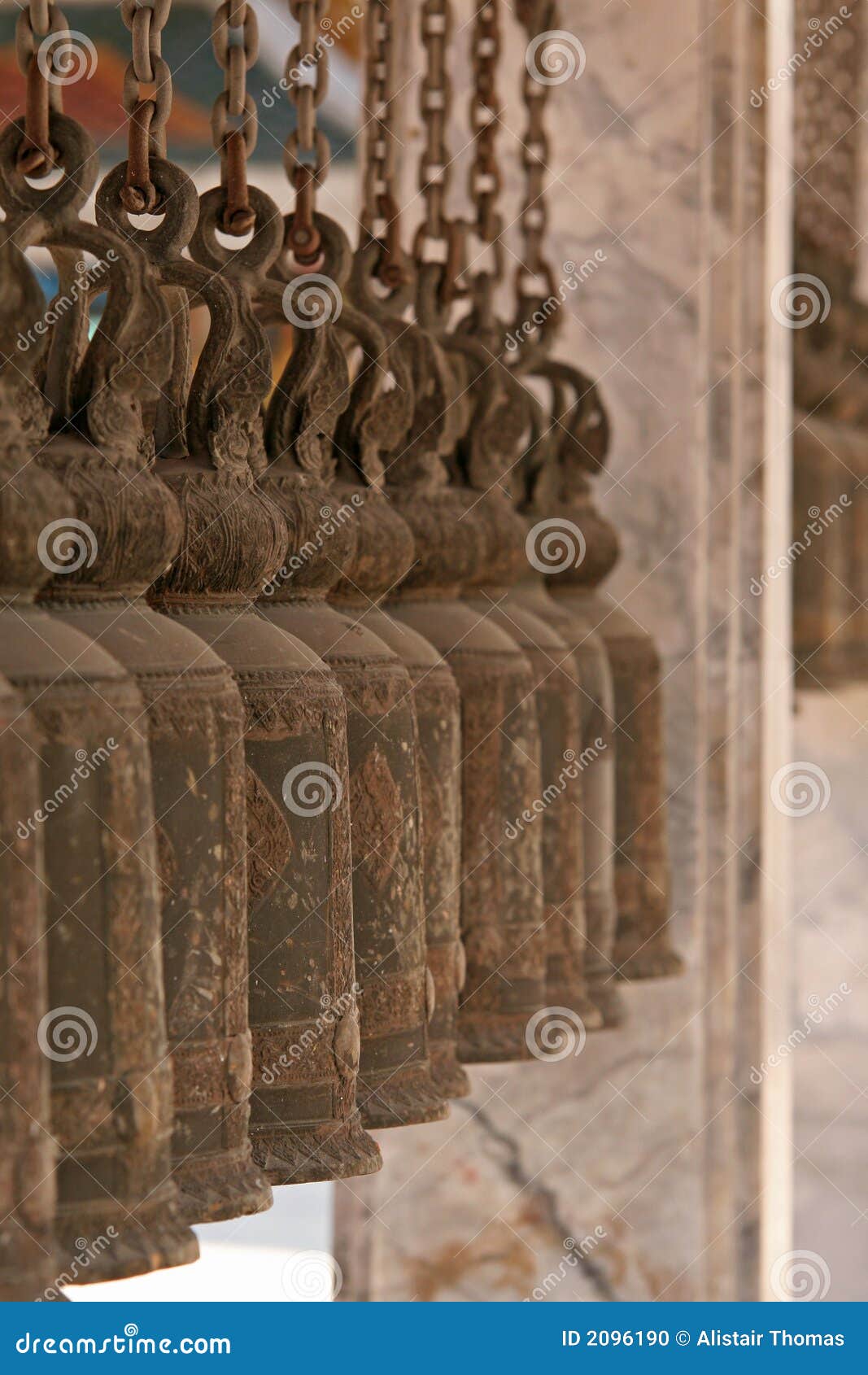 Temple Bells stock photo. Image of thailand, bangkok, buddhism - 2096190