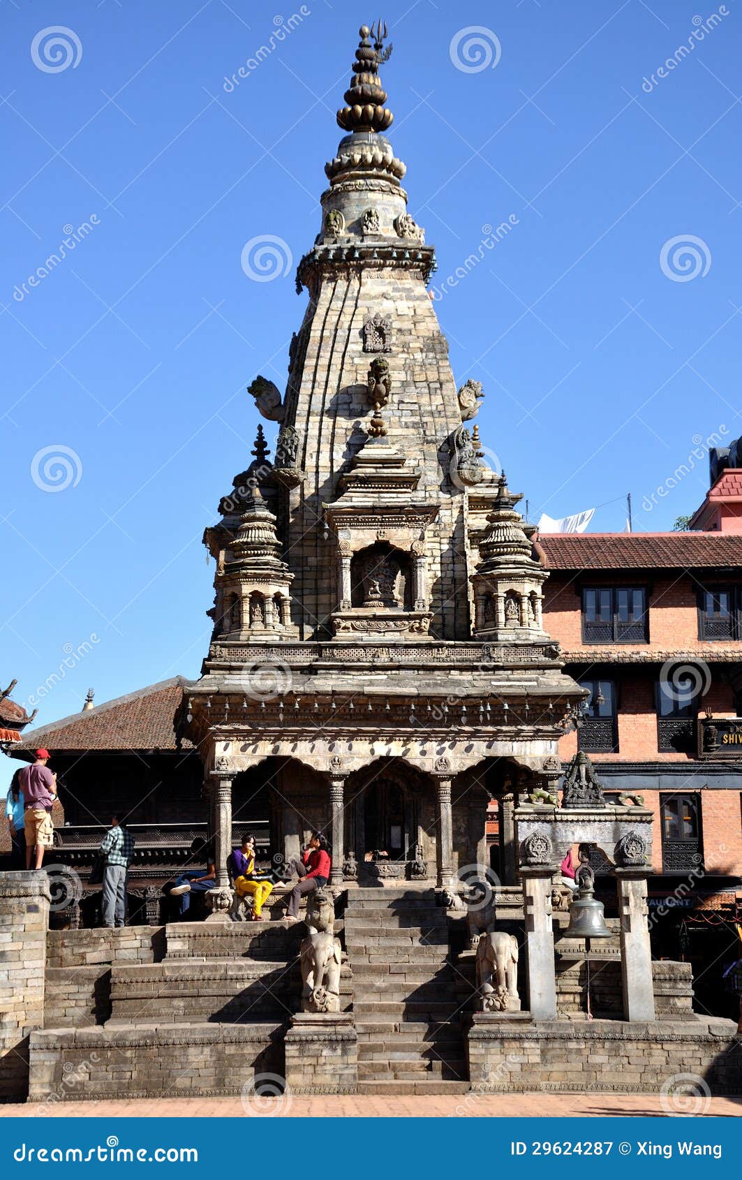 Temple at Bhaktapur Durbar Square Editorial Photography - Image of ...