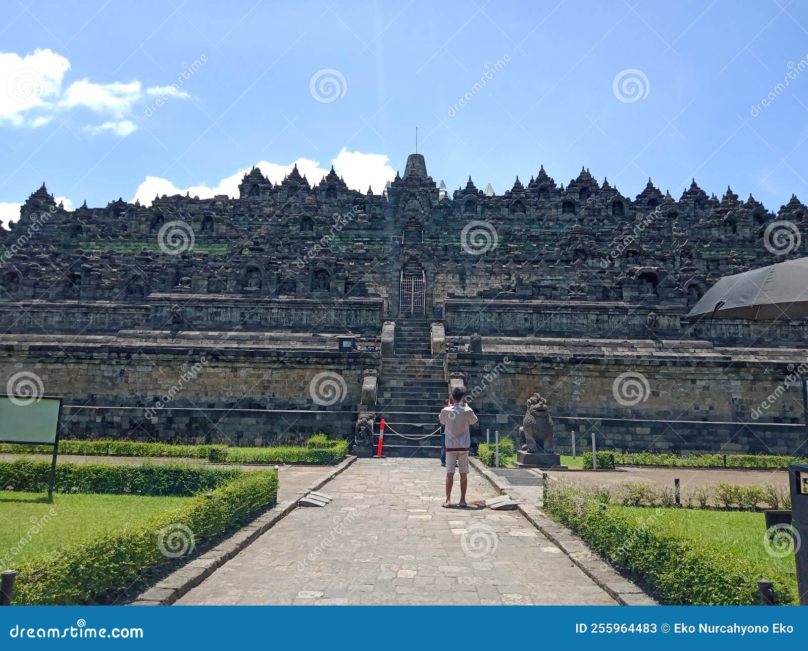 Temple of the Borobudur editorial stock photo. Image of bacground ...