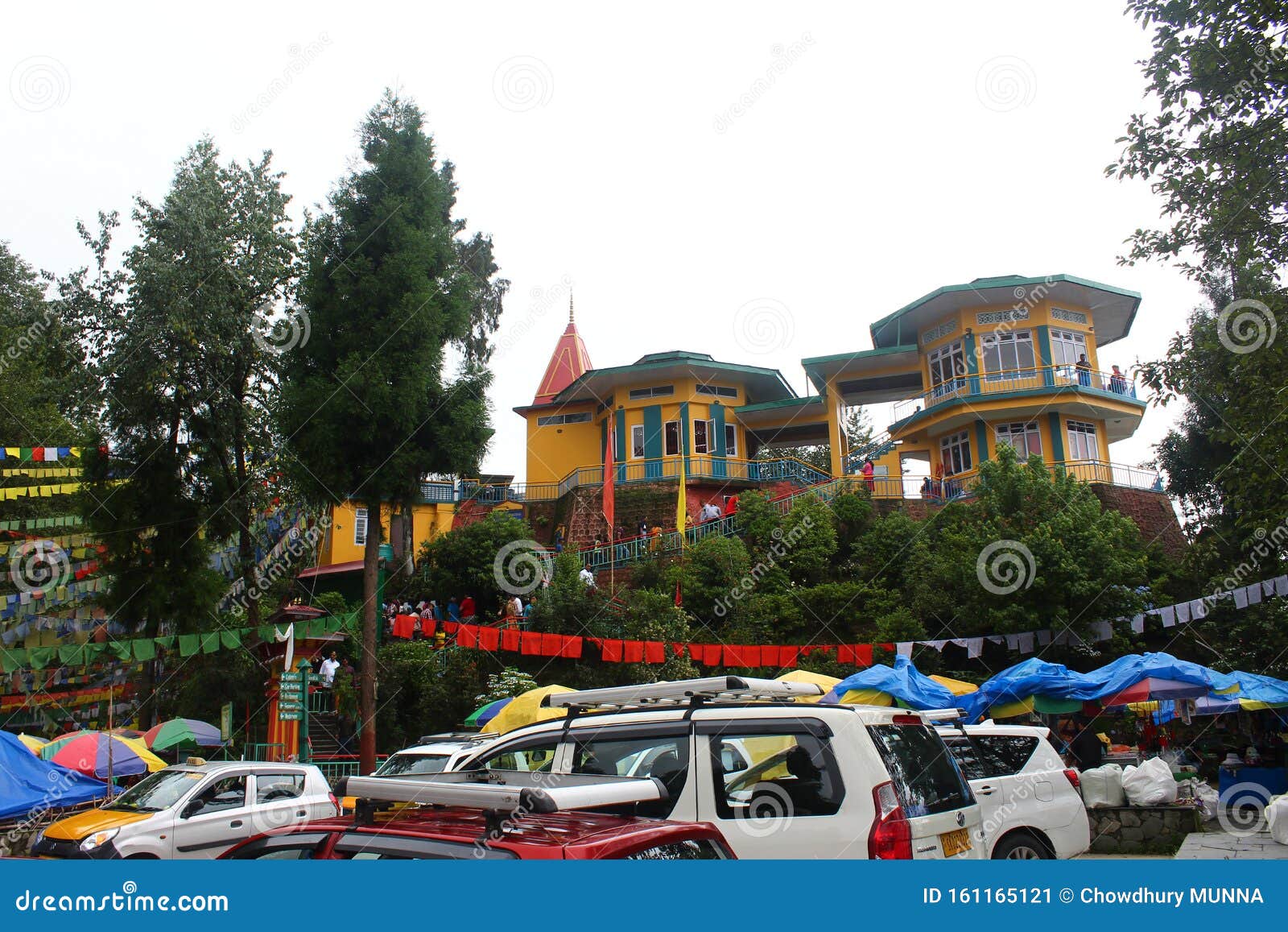 Ganesh Tok Temple editorial photo. Image of winter, clouds - 161165121