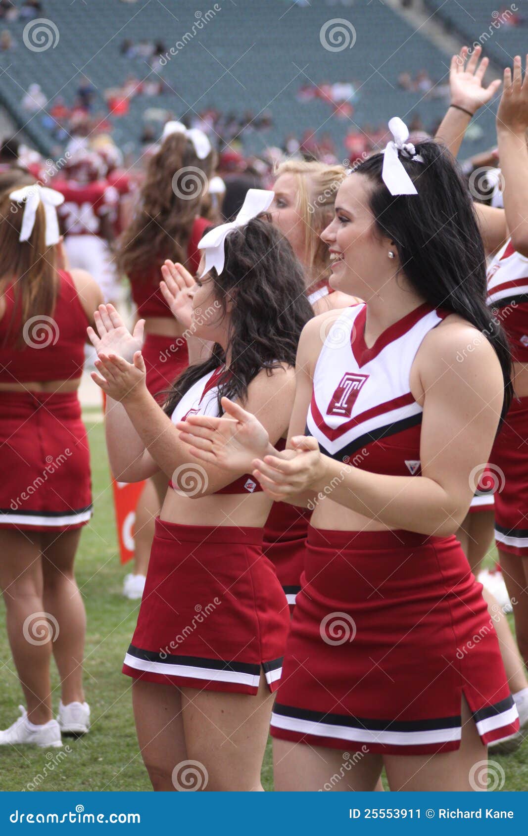 Temple Cheerleaders on the Sidleines Editorial Photo - Image of game ...