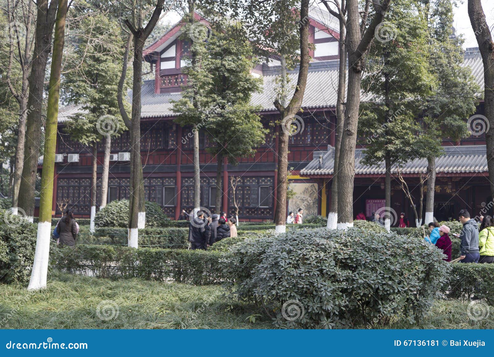 The Temple in Chengdu,china Editorial Photo - Image of religion, plant ...