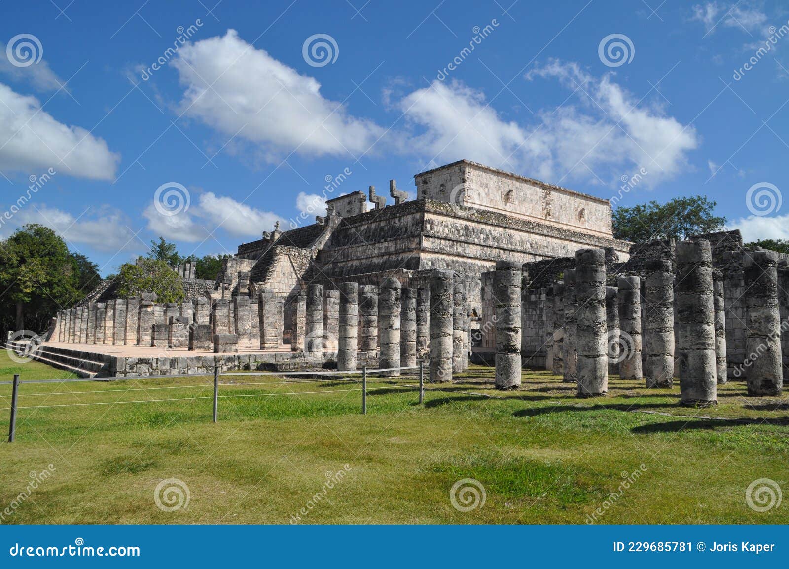 Temple at the Chichen Itza Archaeological Site, Mexico Stock Image ...