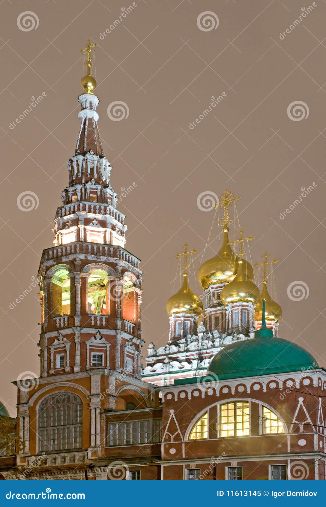 Temple of the Christ S Resurrection in Kadashi Stock Image - Image of ...
