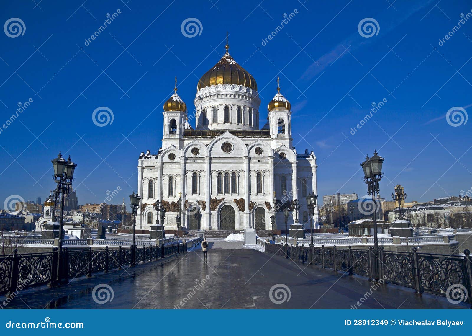 Temple of the Christ the Savior Stock Image - Image of cloudless, dome ...