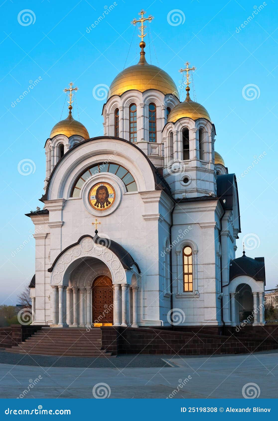 Temple in the City of Samara in the Sun Stock Photo - Image of blue ...