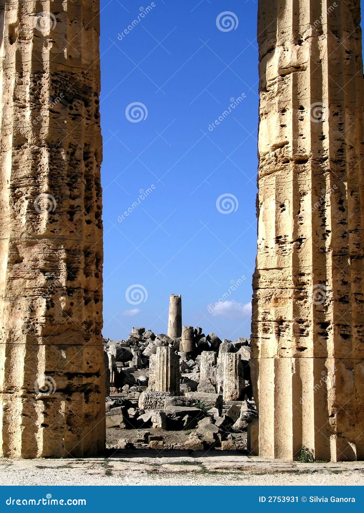 Temple columns and ruins stock image. Image of history - 2753931