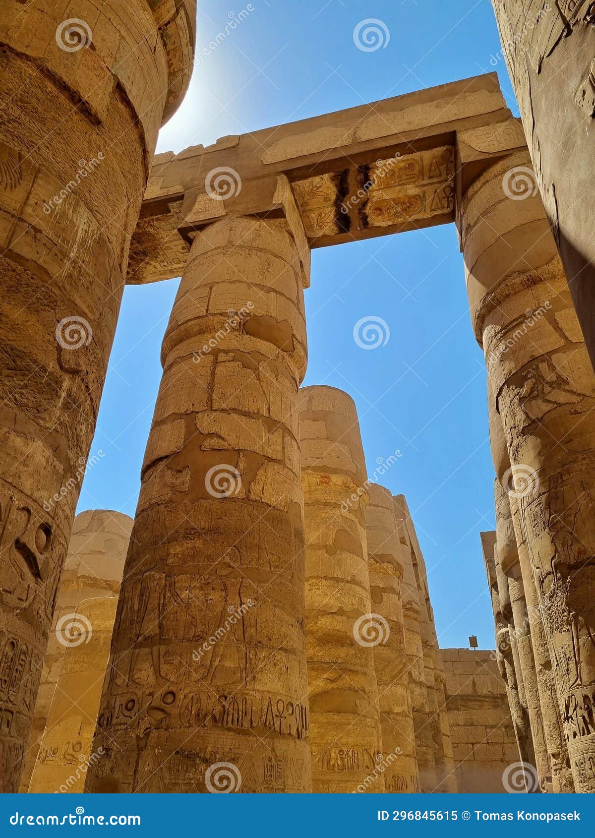 Temple Complex in Luxor, Egypt. Stock Image - Image of egyptian, temple ...