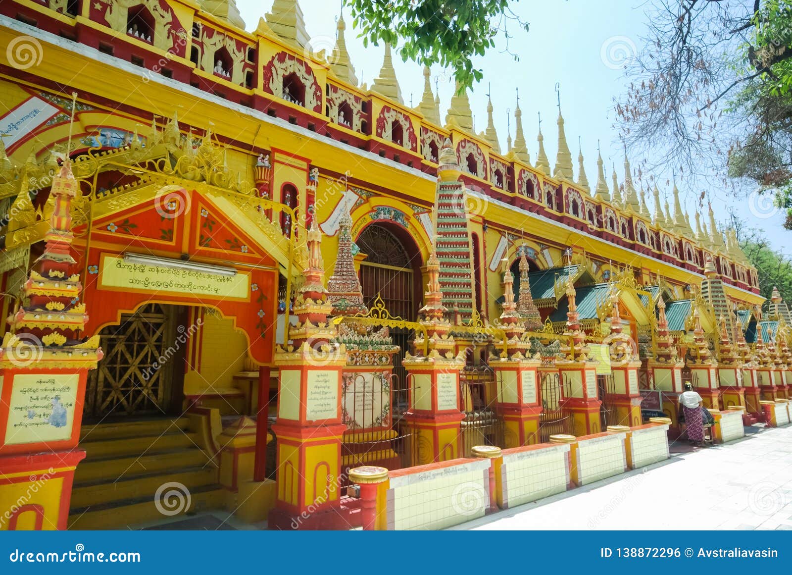 Temple Complex In Mandalay, The Buddha Sanctuary Editorial Photo ...