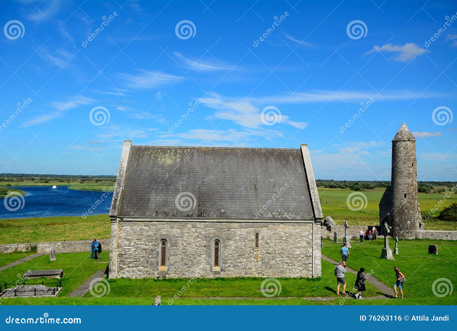 Temple of Connor and the Mccarthy Tower, Clonmacnoise, Ireland ...