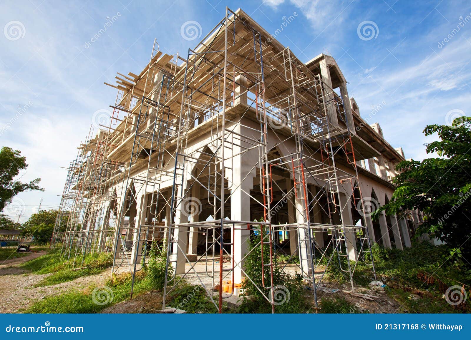 Temple construction stock photo. Image of site, built - 21317168