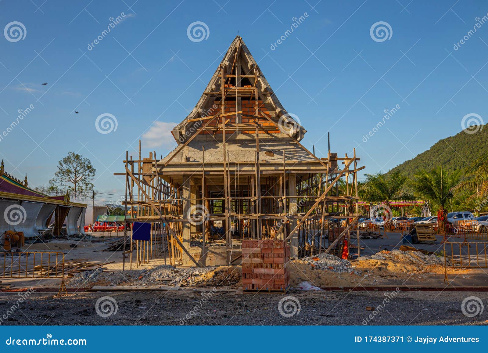 New Temple Construction Royalty-Free Stock Image | CartoonDealer.com ...