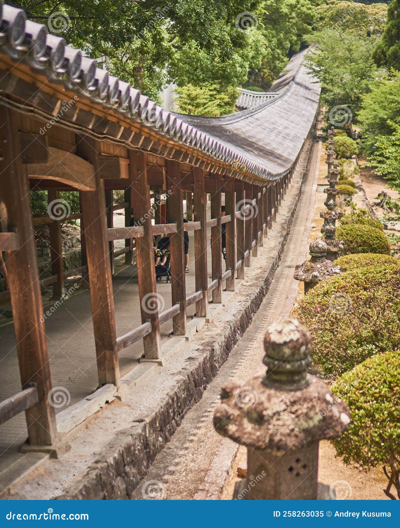 Temple corridor stock image. Image of classic, corridor - 258263035