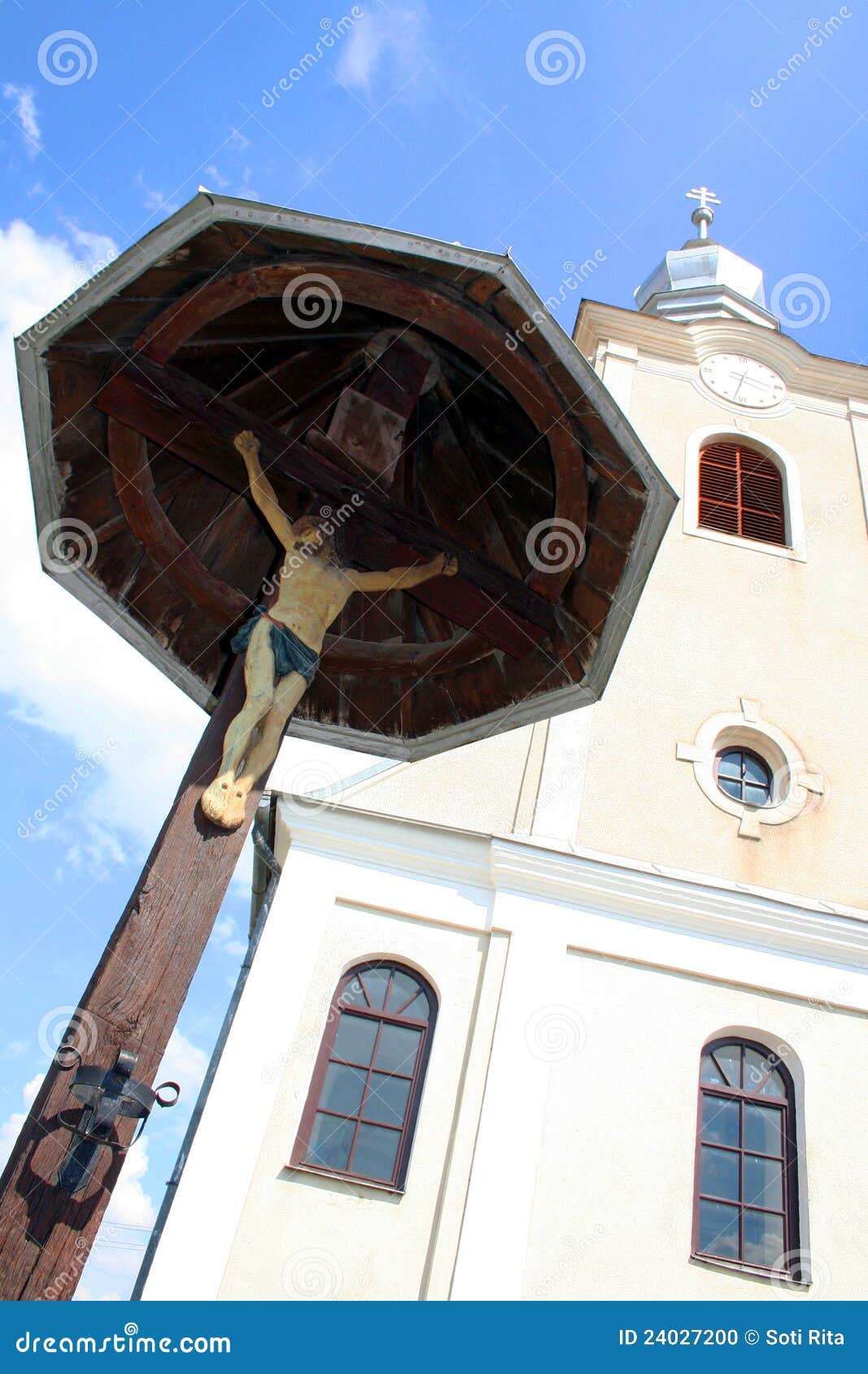 Temple and Cross stock photo. Image of white, belive - 24027200