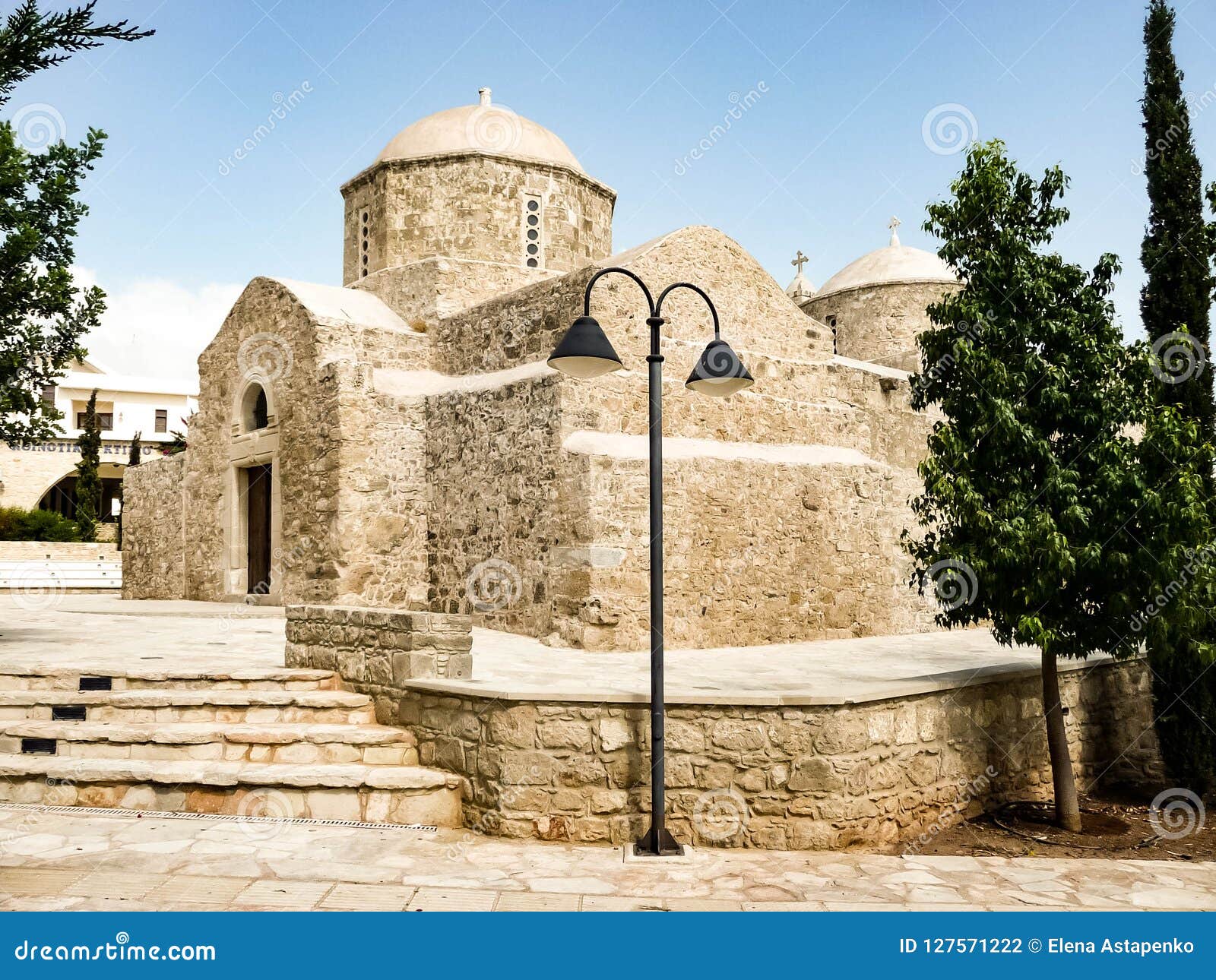 Temple in Cyprus stock photo. Image of church, green - 127571222
