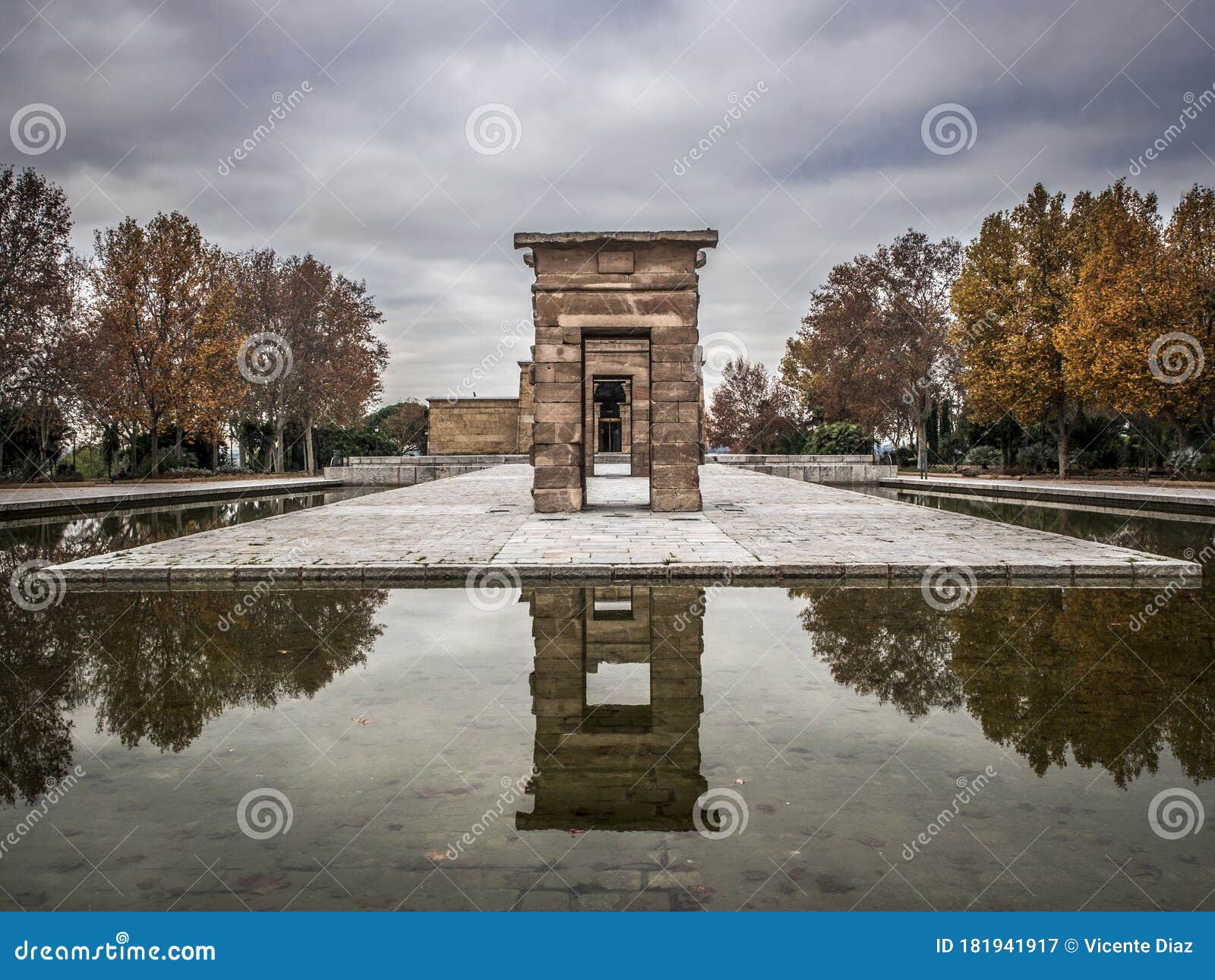 Temple of Debod, Madrid, Spain Editorial Photography - Image of ...