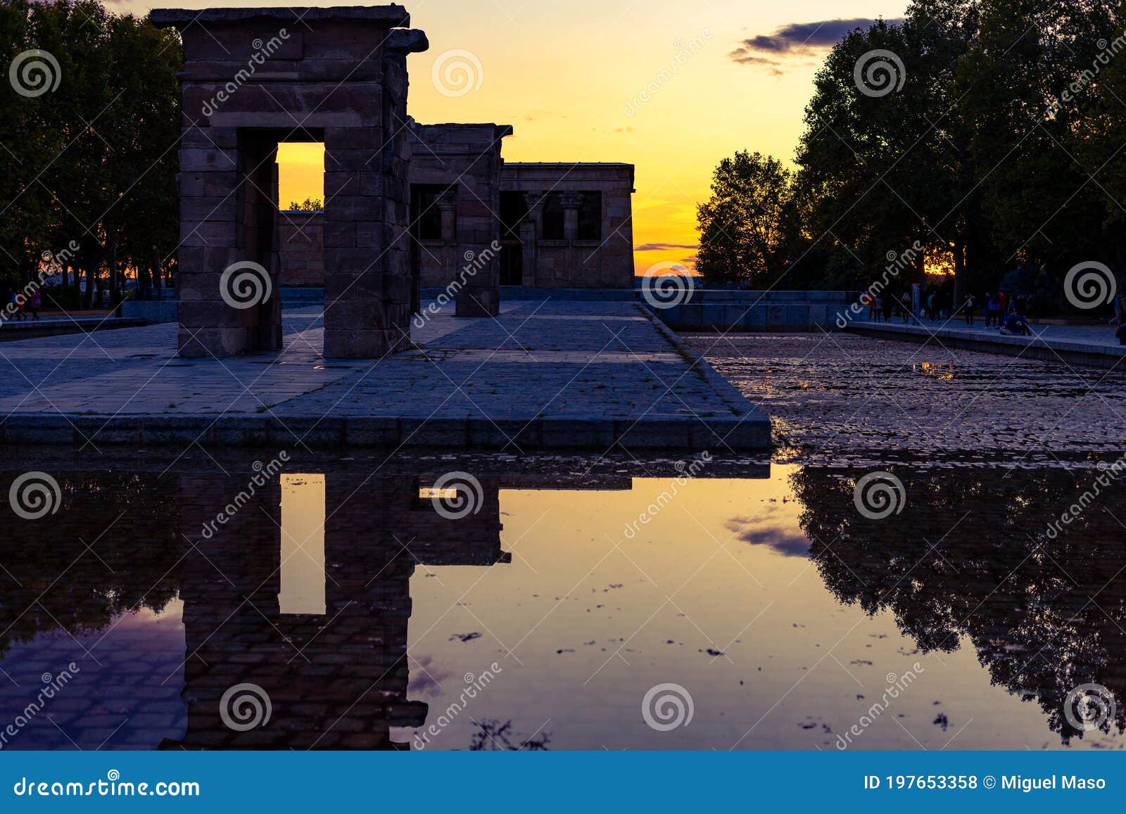 Temple of Debod stock photo. Image of arch, egyptian - 197653358