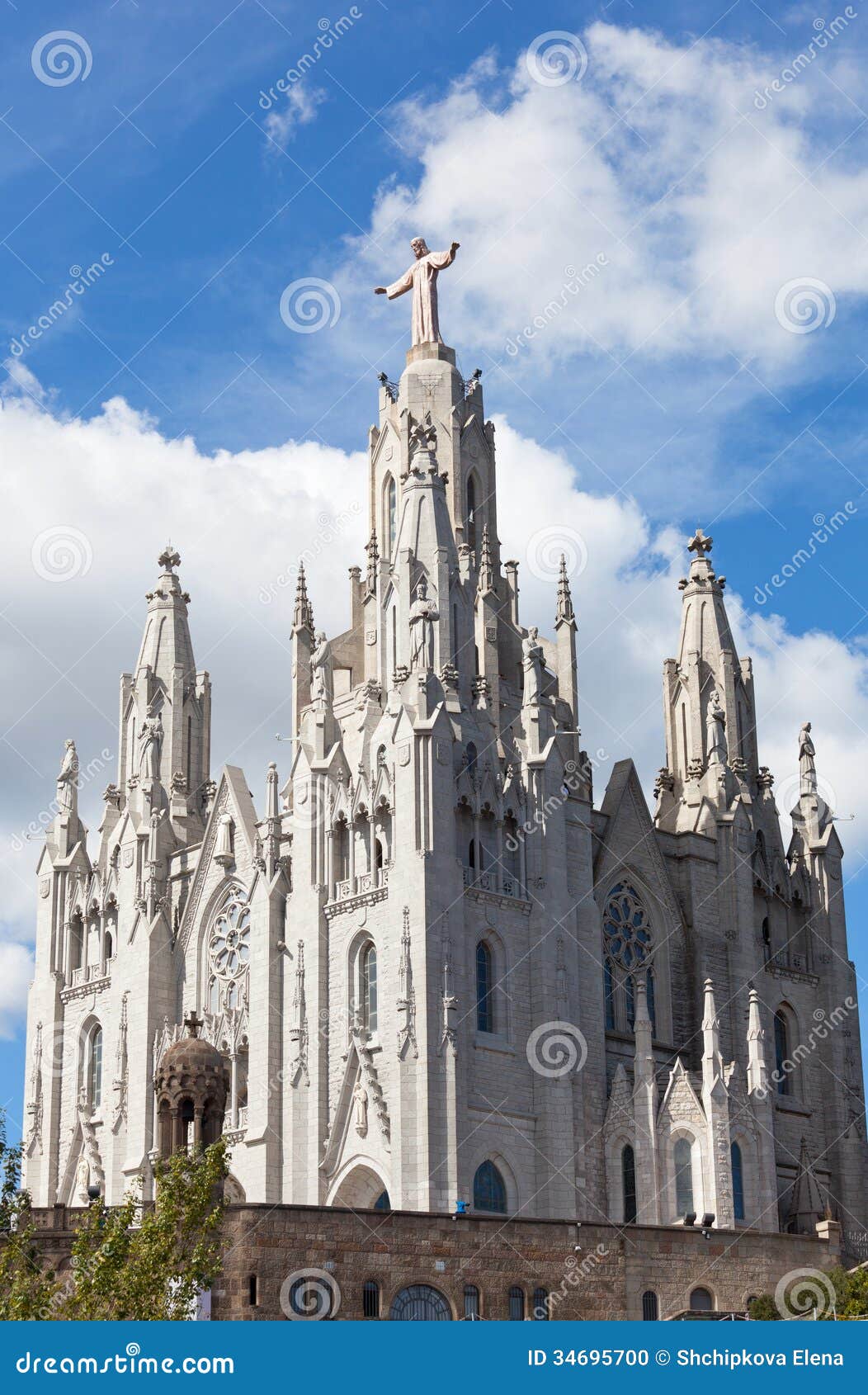 Temple del Sagrat Cor fotografia stock. Immagine di cattolico - 34695700