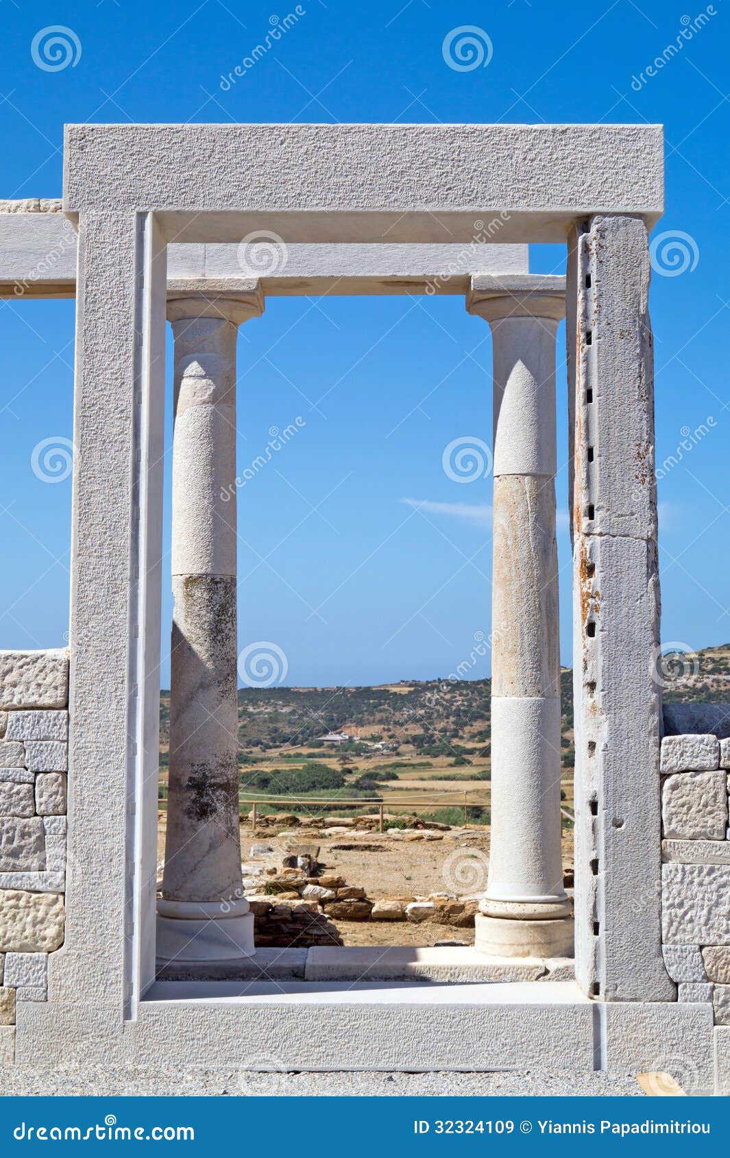 Temple of Demeter, Naxos Island Stock Image - Image of column, landmark ...