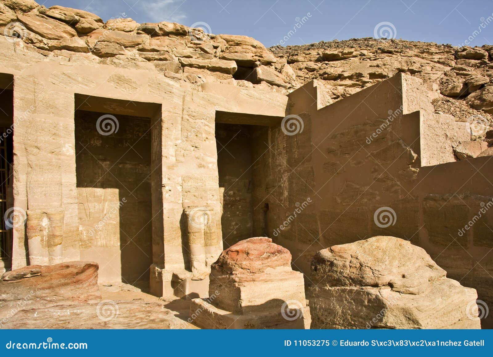 Temple of Derr stock image. Image of nefertiti, desert - 11053275
