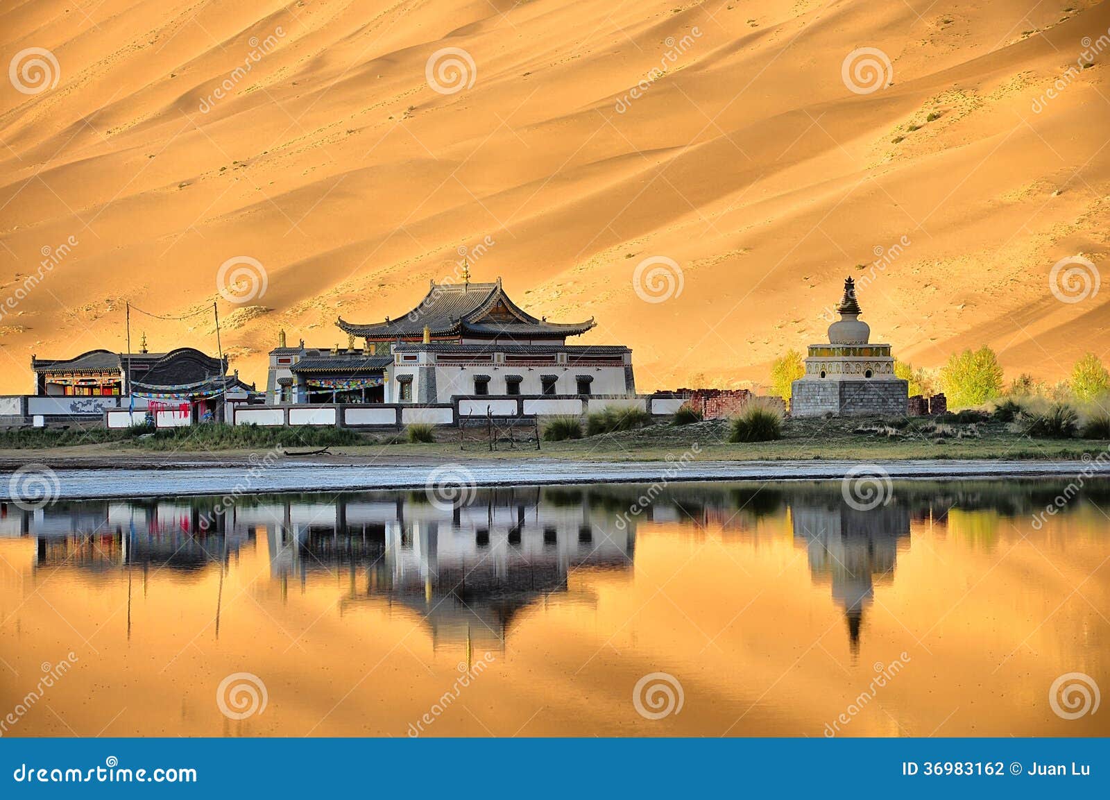 Temple in desert stock photo. Image of travel, blue, outdoors - 36983162