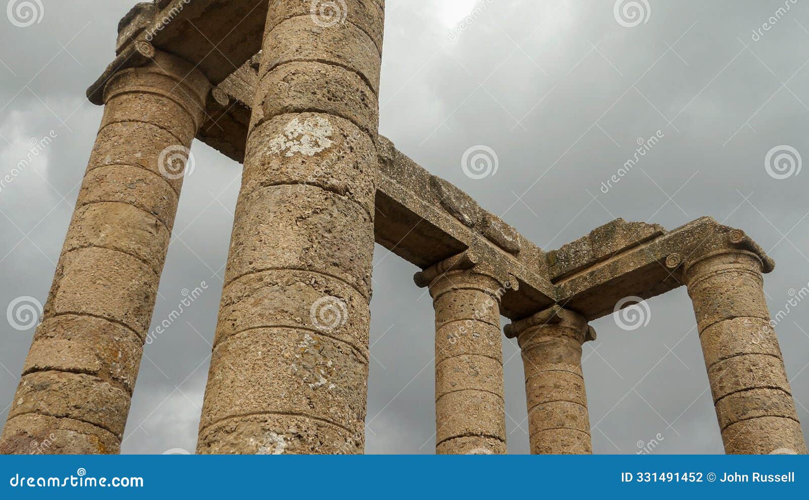 Temple Di Antas of Artemis Columns Stock Photo - Image of arch, 1967: ...