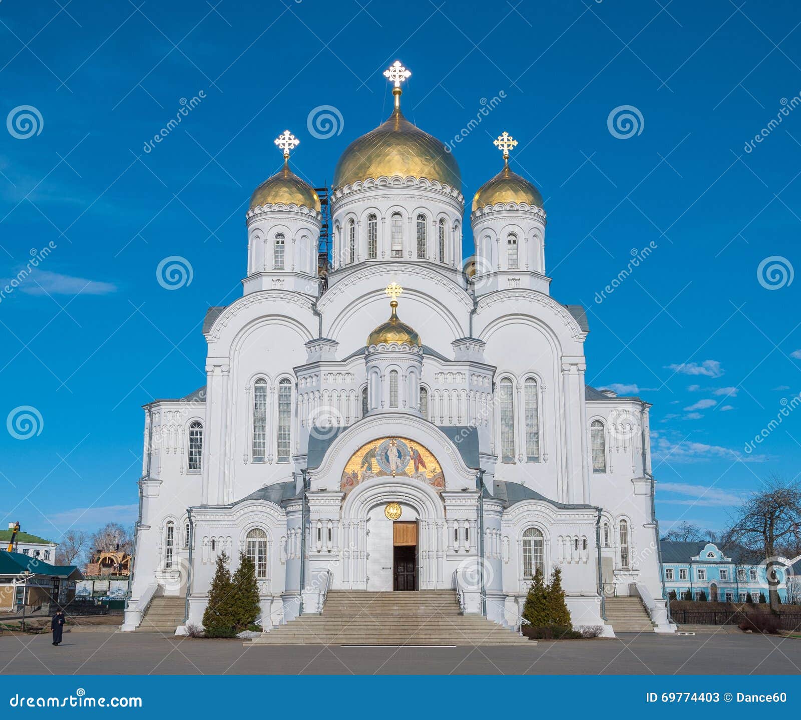 Temple in Diveevo stock image. Image of ancient, sarov - 69774403