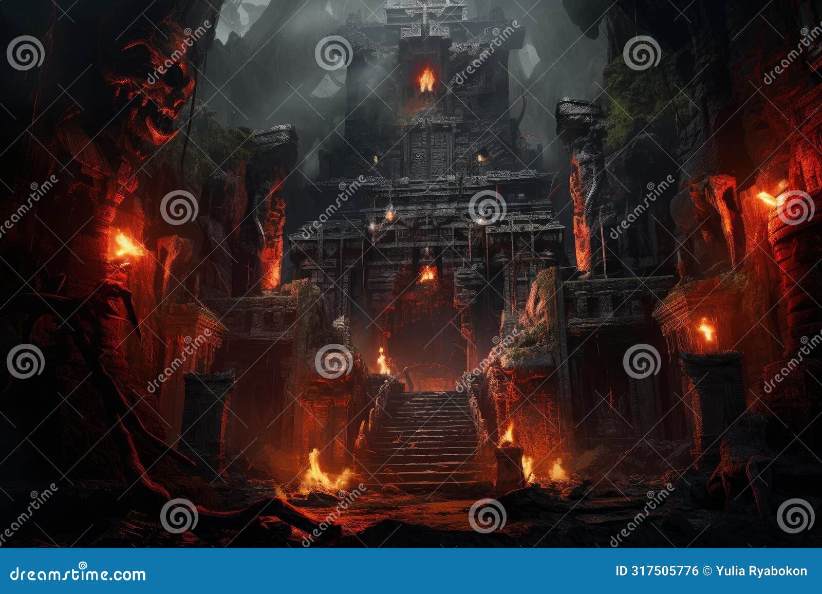Temple Of Doom Fire. Generate Ai Stock Photography | CartoonDealer.com ... Temple Of Doom Fire. Generate Ai Stock Photography | CartoonDealer.com ...