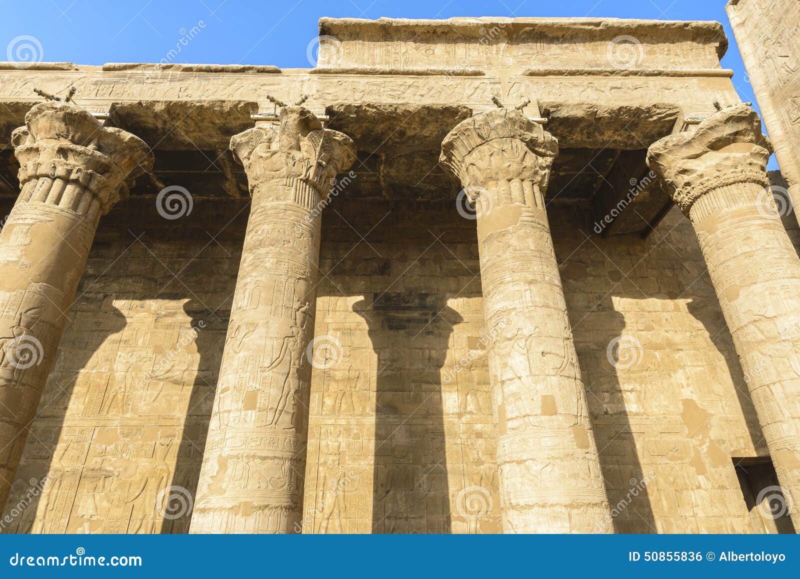 The Temple of Edfu, Egypt stock photo. Image of adobe - 50855836