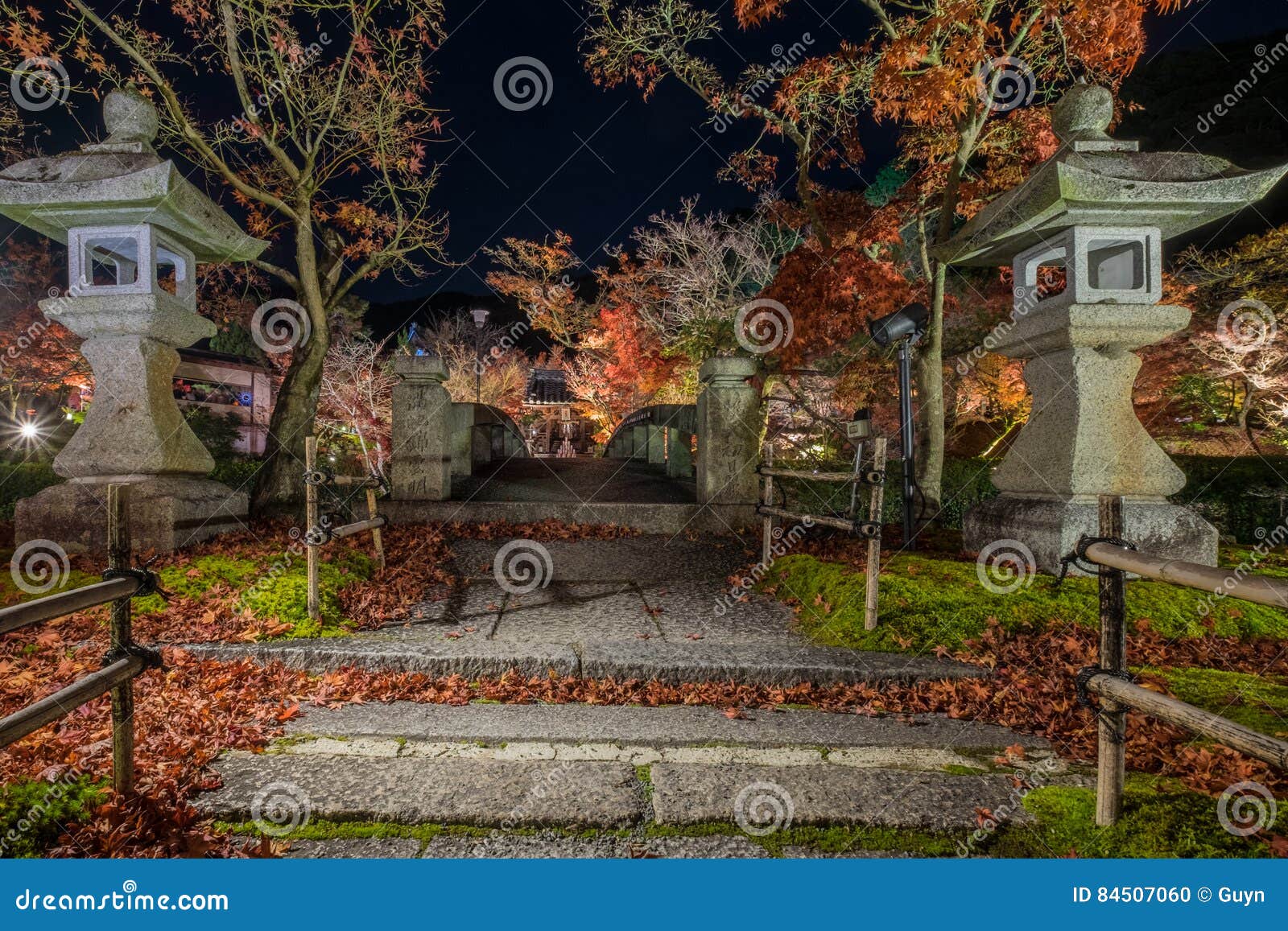 Temple Eikando at night stock photo. Image of japanese - 84507060