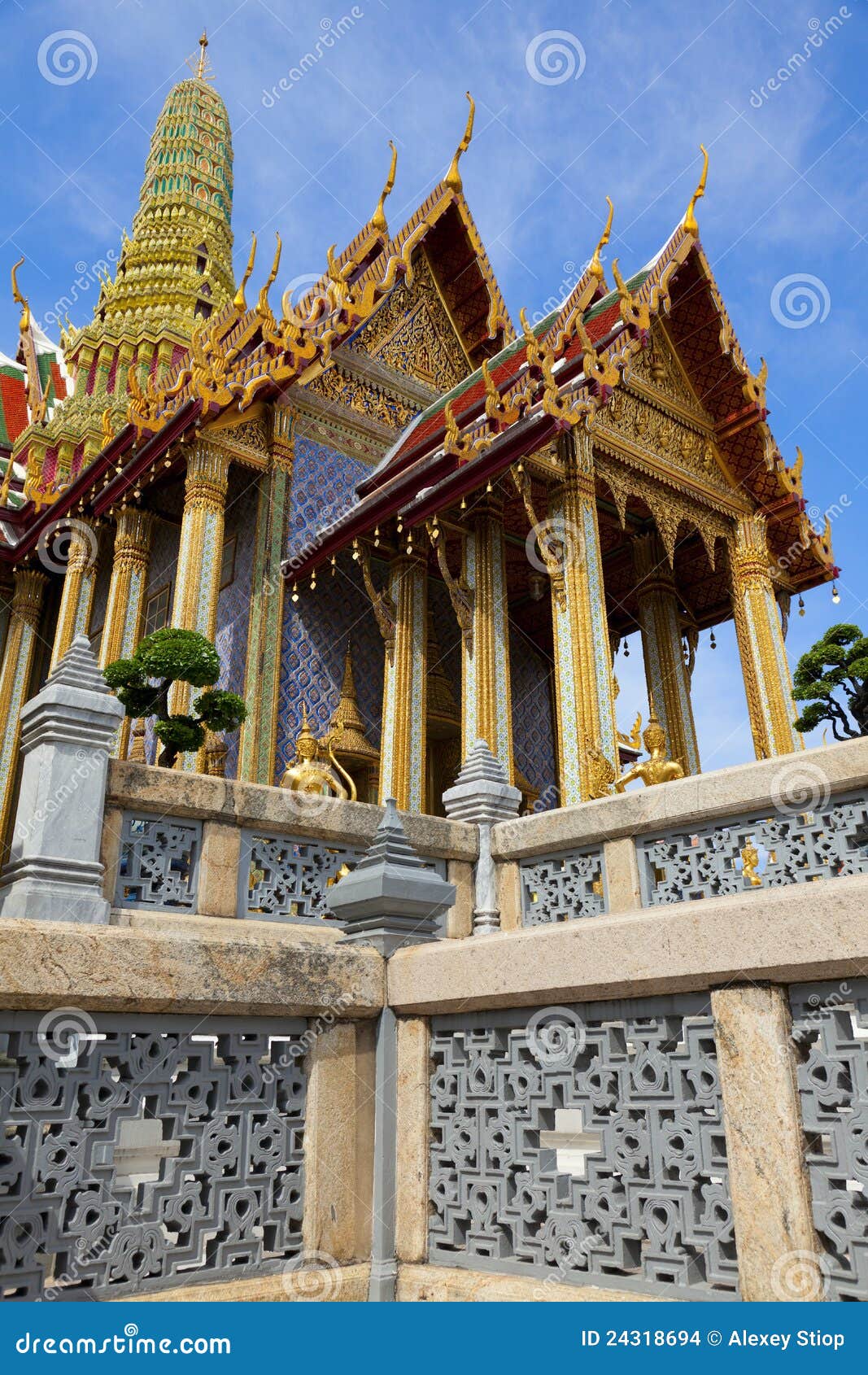 Temple of Emerald Buddha stock photo. Image of ornate - 24318694