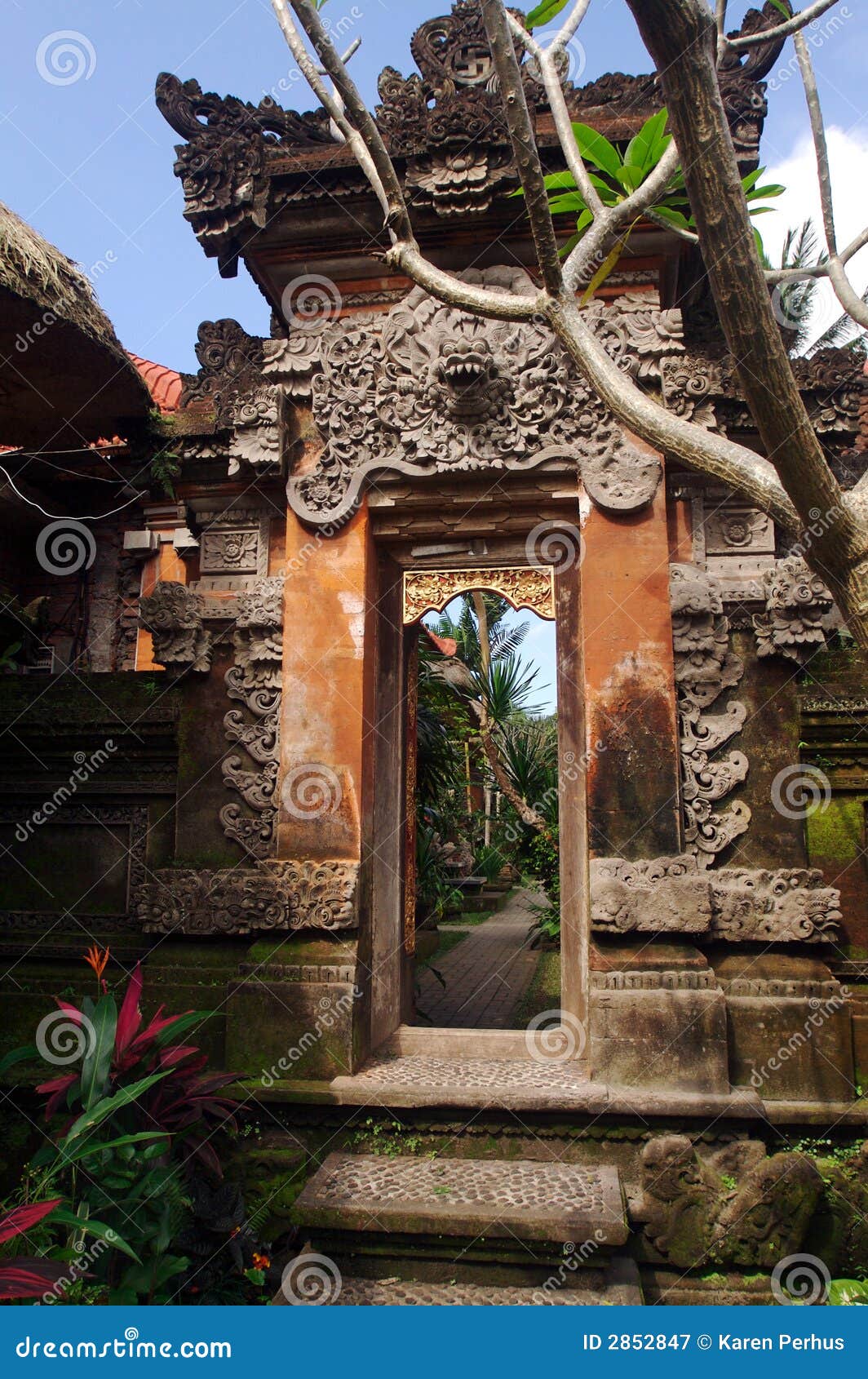 Temple Entryway stock image. Image of passage, beautiful - 2852847