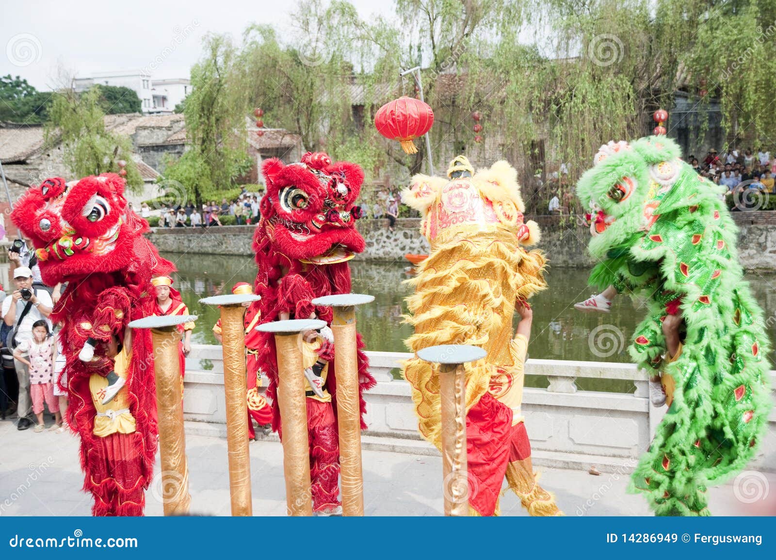 The Temple Fair in Chinese Village Editorial Stock Image - Image of ...