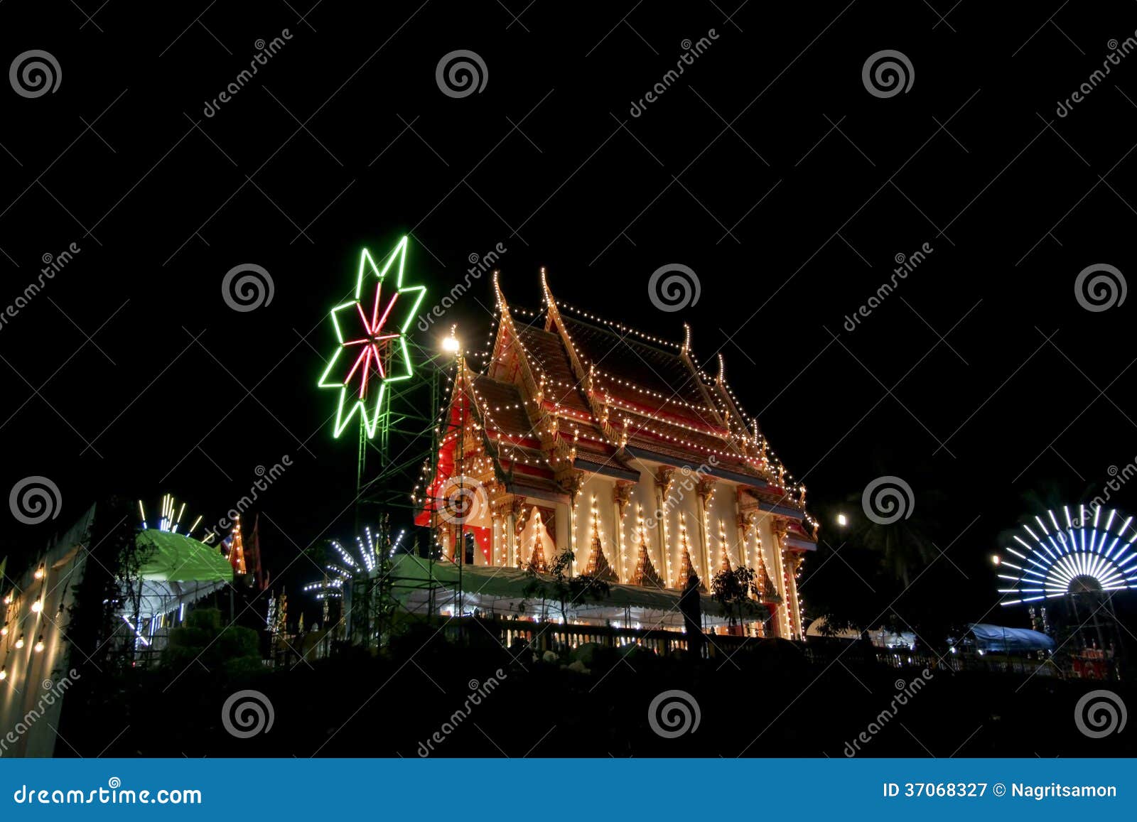 Temple fair sample stock image. Image of ornamental, night - 37068327