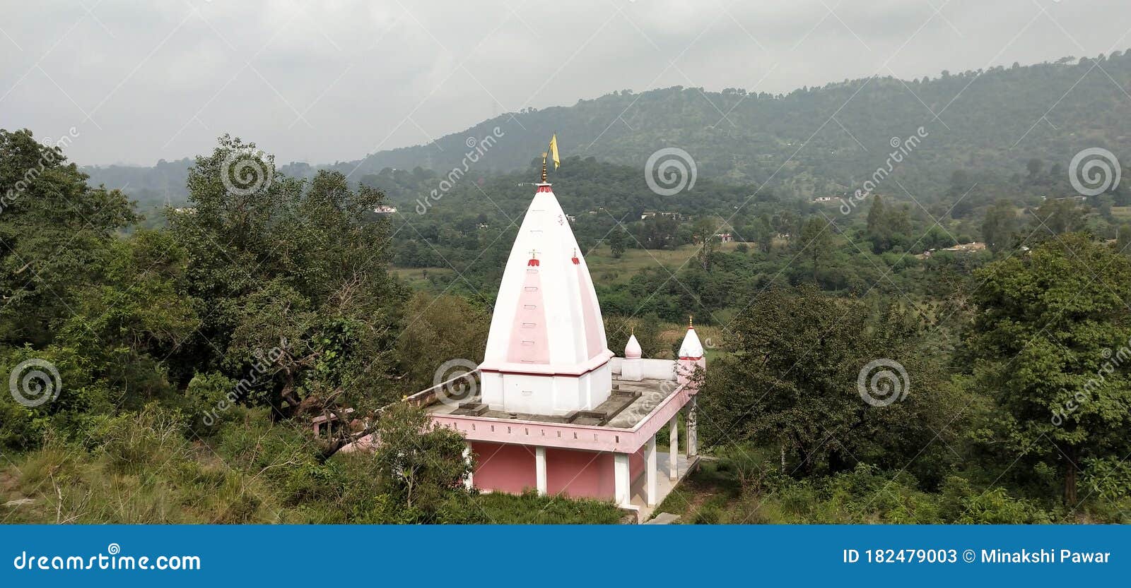 Temple in forest stock image. Image of hill, monastery - 182479003