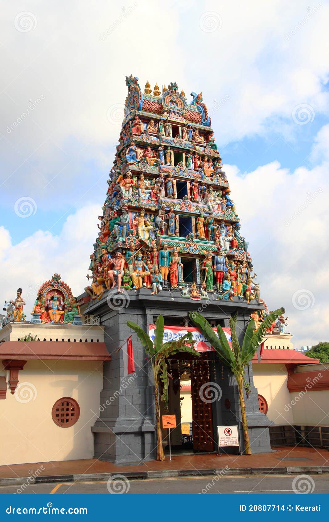 Temple front stock photo. Image of landmark, sculpture - 20807714