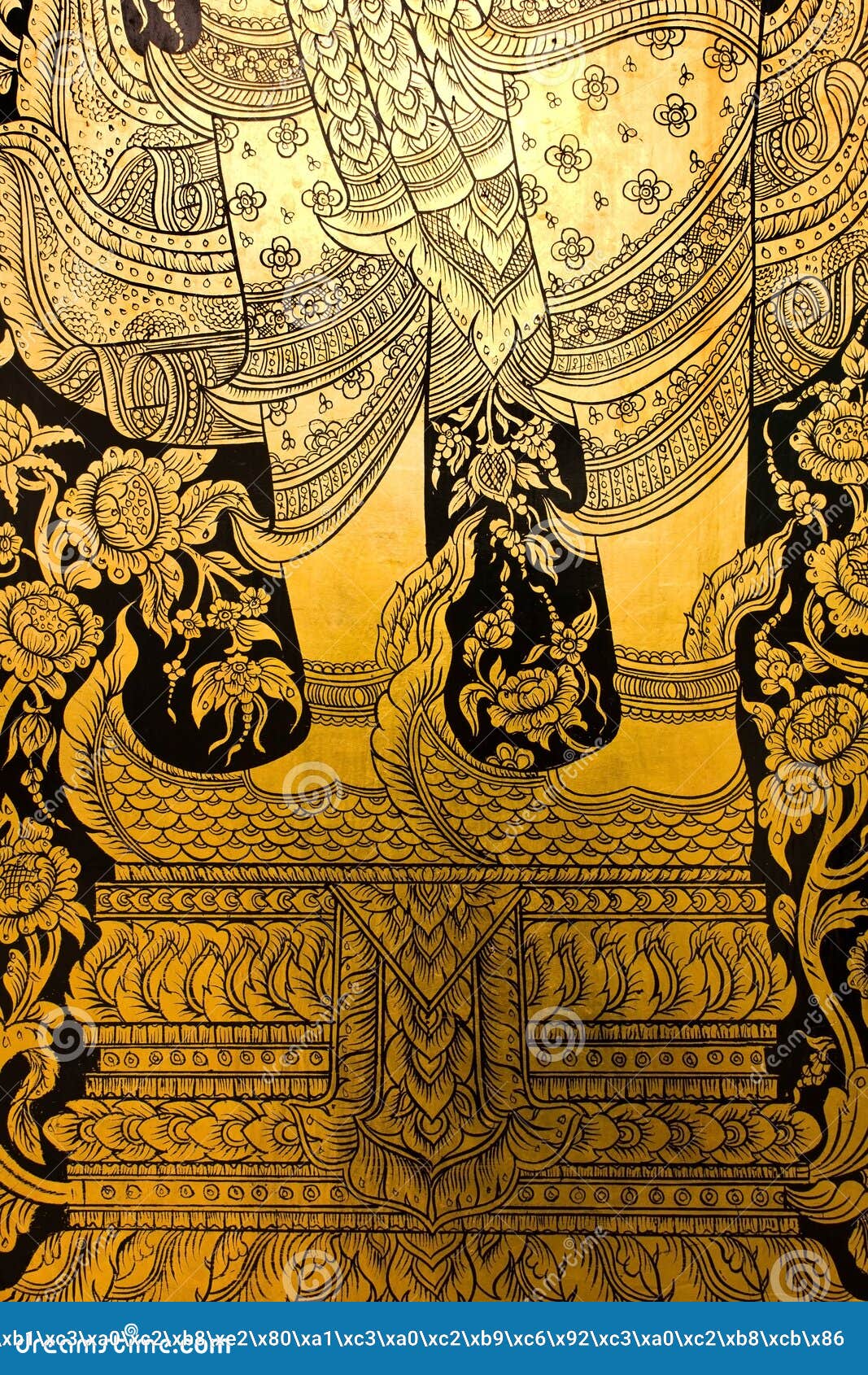 Temple gate pattern. stock photo. Image of antique, buddhist - 20351780